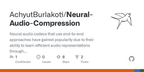 GitHub AchyutBurlakoti Neural Audio Compression Neural Audio Codecs That Use End To End