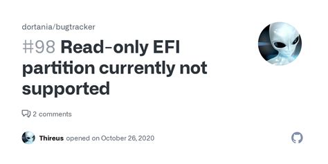 Read Only EFI Partition Currently Not Supported Issue Dortania Bugtracker GitHub