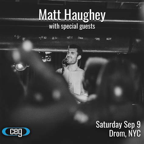 Ceg Presents Matt Haughey With Special Guests