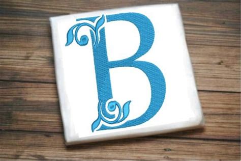 B Letter Beautiful Monogram · Creative Fabrica