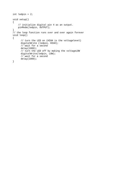 Blink Led Pdf