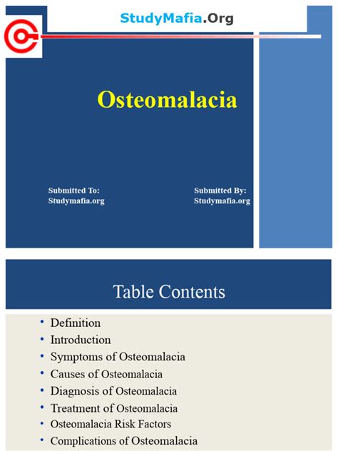 Osteomalacia Pptt Download Free Pdf Vitamin D Osteoporosis