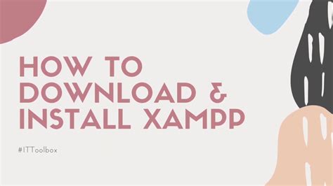 mysql topic 2 how to download and install xampp taglish youtube