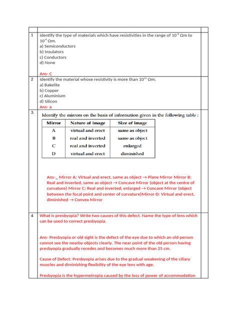 Physics Remedial Worksheet Pdf Electricity Electrical Engineering