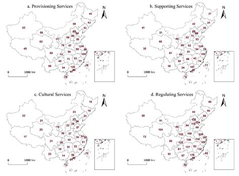 Distribution Of Studies On Different Types Of Ecosystem Service The