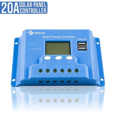 Jual Suksestech Solar Panel Controller Solar 20 A Charge 2 Usb Controller 20 A Biru Shopee