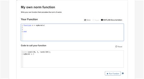 Solved My Own Norm Function Write Your Own Function That
