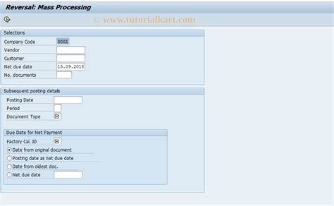 FMPSO001 SAP Tcode Reverse Overdue Deferrals