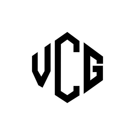Vcg Letter Logo Design With Polygon Shape Vcg Polygon And Cube Shape