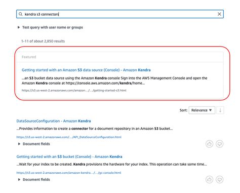 Promote Search Content Using Featured Results For Amazon Kendra Artificial Intelligence