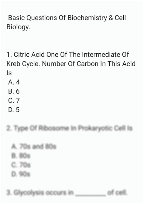 Solution Biochemistry Mcq Studypool