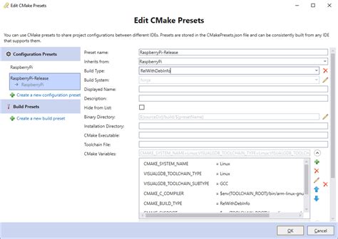 importing cmake projects using presets visualgdb tutorials