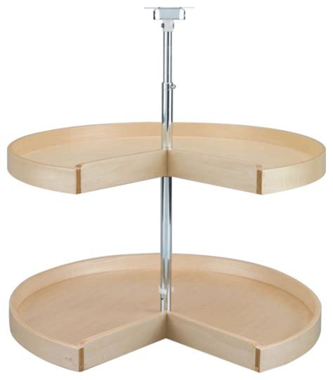 Banded Wood Pie Cut Lazy Susans Shelf Contemporary Pantry And Cabinet Organizers By