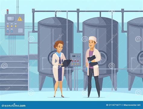 Pasteurization Vector Illustration Process And Products Examples