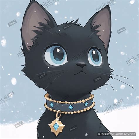 Ai创作图小黑猫插画 拟人小猫咪 蓝色异瞳猫 卡通猫猫拟人 拟人化猫咪 卡通小黑猫 黑猫店长 猫咪拟人 小猫动漫素材 Q版猫 猫咪拟人形象 Q版猫咪 拟人猫咪 漫画猫咪插画 Q版小猫nipic