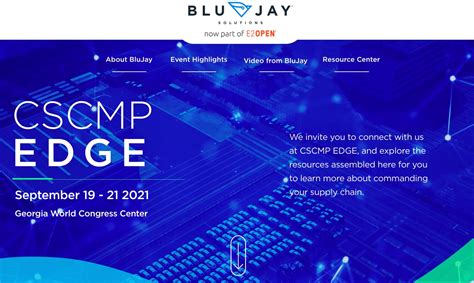 BluJay Events CSCMP EDGE V1 Final 09 21 CSCMP 2021 BluJay Solutions
