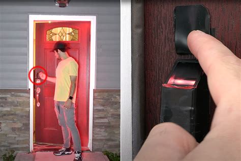 Inventor Adds Fingerprint Sensor To Door Doubles As Security Alarm