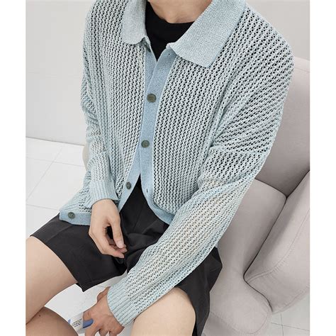 히즈핏 린넨 소재로 제작된👌 펀칭 디자인의 여름 가디건👍 여자가 코디하는 여자가 더 좋아하는💕 남자