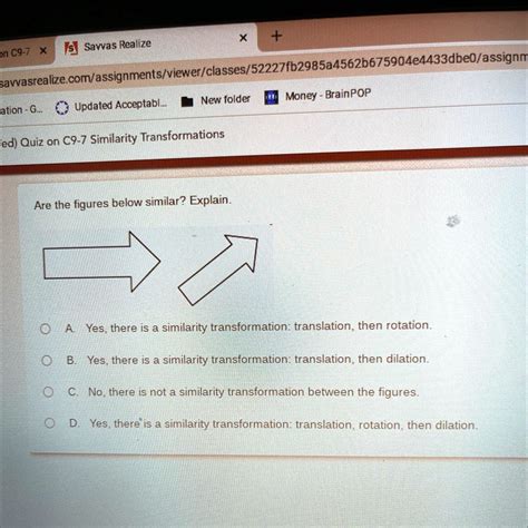 solved are the figures below similar explain o a yes there is a