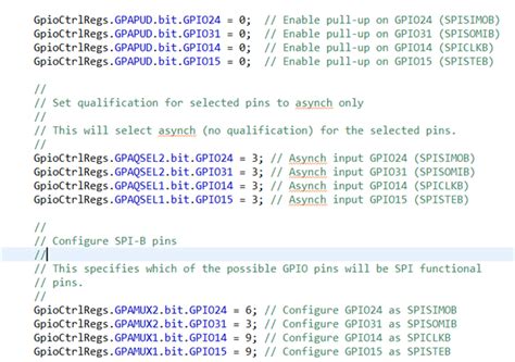 Launchxl F280049c 将gpio14的gpamux寄存器设置为9后，为什么launchpad管脚上没有spibclk的输出呢