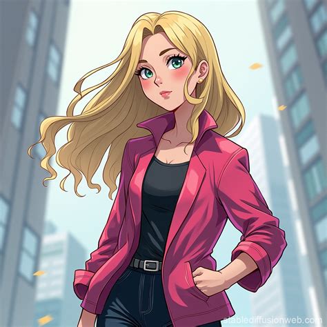 Gwen Stacy In Anime Style Prompts Stable Diffusion Online