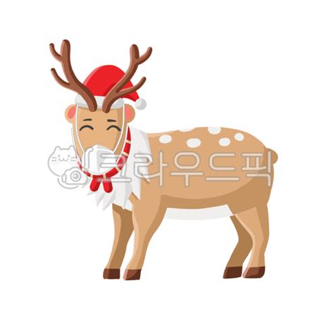 크리스마스 산타클로스 크리스마스일러스트공모전 마스크 루돌프 사진이미지일러스트캘리그라피 Nchuccida작가