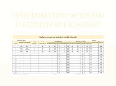Free Electricity Bill Templates For Google Sheets And Microsoft Excel Slidesdocs