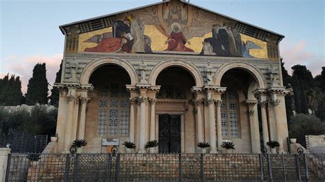 كنيسة الجثمانية في بيت المقدس في فلسطين Church Of Gethsemane In