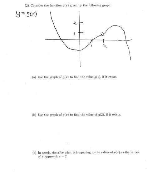 solved 2 ﻿consider the function g x ﻿given by the