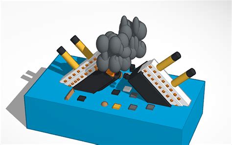 3d Design Titanic Rip Tinkercad