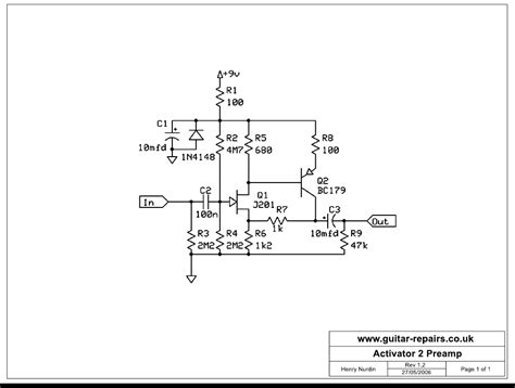 Jfet Guitar Preamp Schematic At Dorothy Pines Blog
