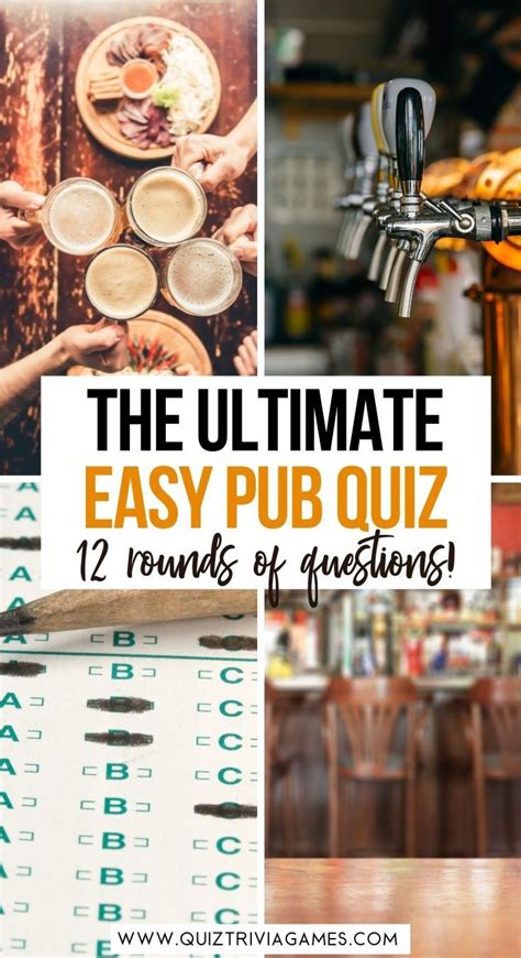 In this perfect easy pub quiz, you will find 13 rounds of easy pub quiz questions and answers ...