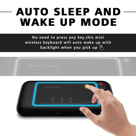 H Wireless Mini Keyboard Two Sided Touch Backlit Keyboard H With Infrared Learning Function