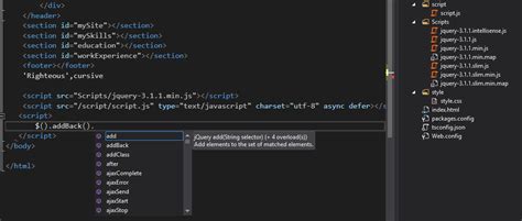 Jquery Visual Studio 2017 Intellisense Was Unable To Determinate Stack Overflow
