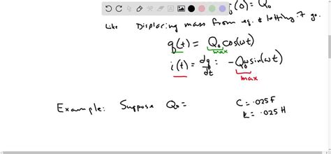 Solved Capacitor With Capacitance C 025 And An Inductor With