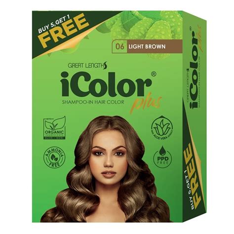 Icolor Plus Shampoo In Hair Color Light Brown 30ml 51 Free Watsons