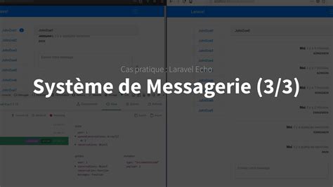 Tutoriel vidéo Laravel & NodeJS : Système de messagerie (3/3) : Laravel ...