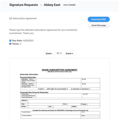 Creating Sending Signature Requests Verivend