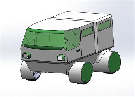 Prototype Vehicle With Wheels Free 3d Model Cgtrader