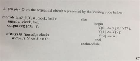 Solved Draw The Sequential Circuit Represented By The
