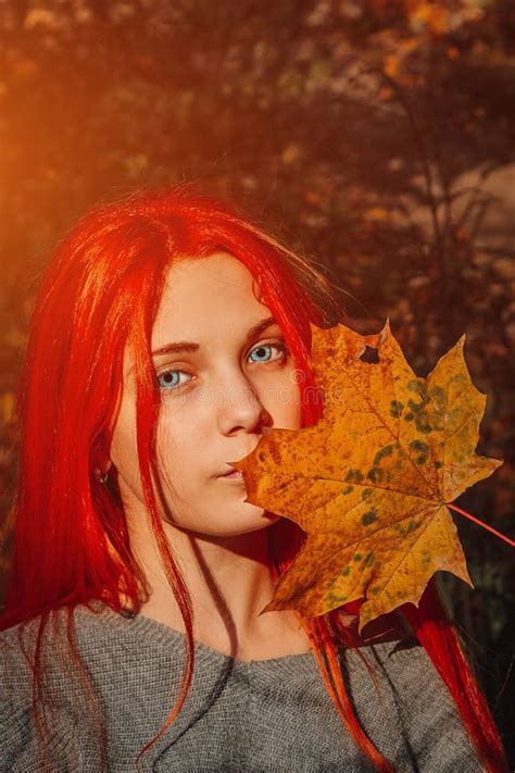 Beautiful Redhead Girl With Long Strong And Thick Hair Perfect Woman