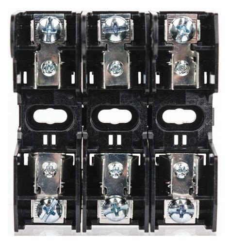 Fuseholder Fuse Block Modular 250v 30a Class H Screw 3 Pole Industrial
