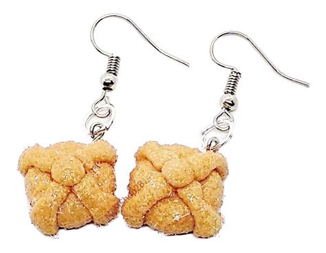Aretes Pan De Muerto Hecho A Mano Comida Mexicana Miniatura Mercado Libre