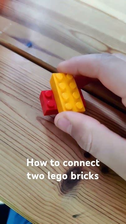 How To Connect Two Lego Bricks Youtube