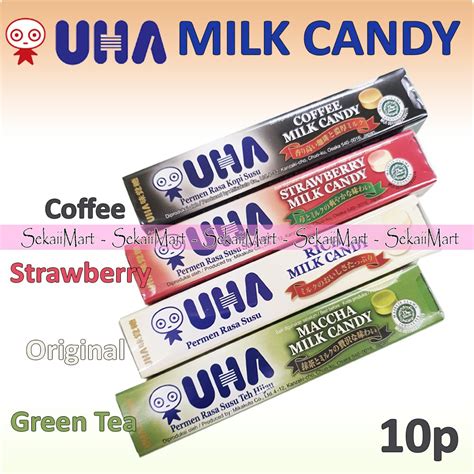 Uha Milk Candy Stick 30g All Variant Permen Susu Jepang Rasa