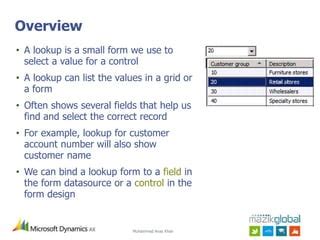 AX All About Lookups PPTX Databases Computer Software And Applications
