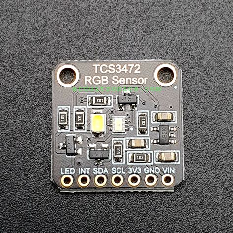 RGB Color Sensor TCS3472 Black PCB เซนเซอรตรวจจบส สำหรบ Arduino Arduino Raspberry Pi