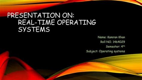 Real Time Operating System Concept Pdf