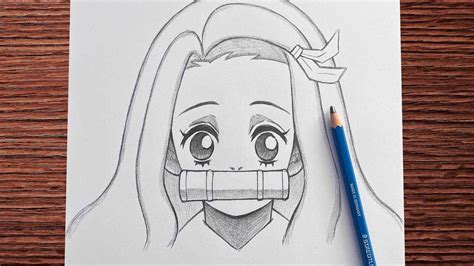 How To Draw Nezuko Step By Step Easy Anime Sketch For Beginners Youtube
