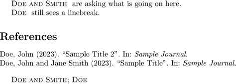 Biblatex Unexspected Linebreak After Custom Citename Command Tex